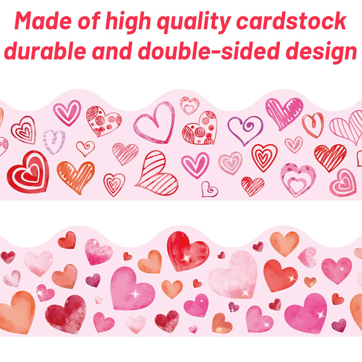 Double Heart Border Clip Art