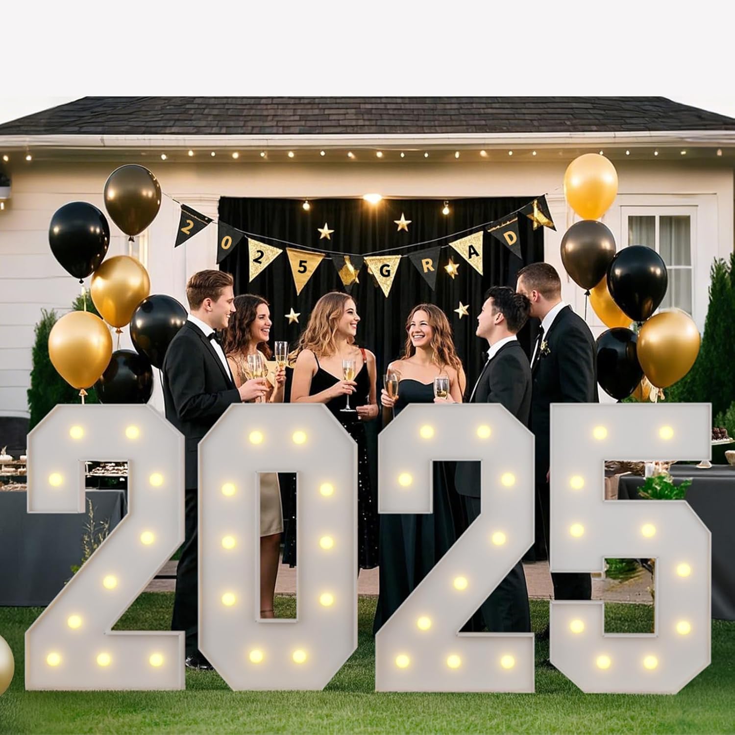 Amazon.com: Large Graduation Decorations 2025 Grad Numbers, 4FT ...