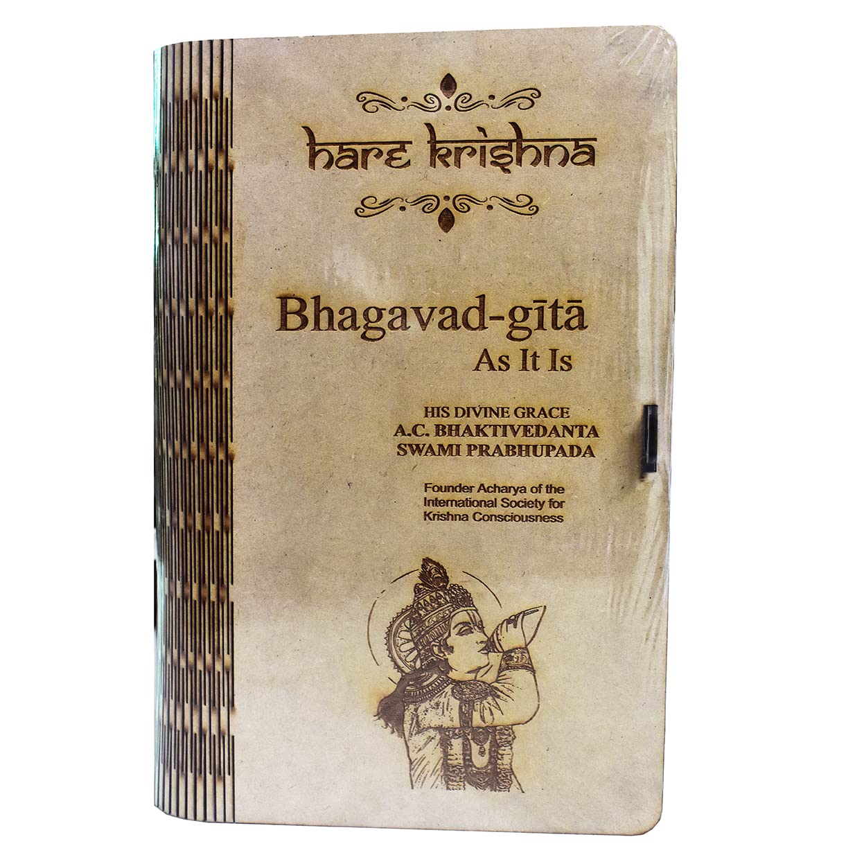 Buy VRINDAVANBAZAAR.COM Wooden Bhagavad Gita storage box big with Shri ...