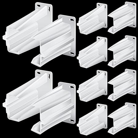 Prime-Line R 7265 Drawer Track Back Plate, 3/8 inch x 1 inch, Plastic ...