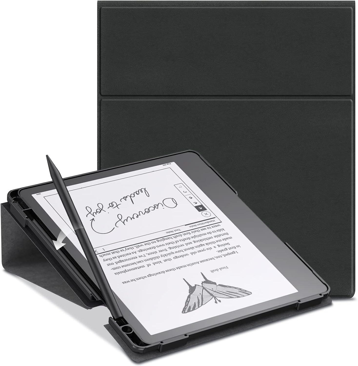 Amazon.com: E NET-CASE Case for Kindle Scribe, Vertical Multi-Viewing ...