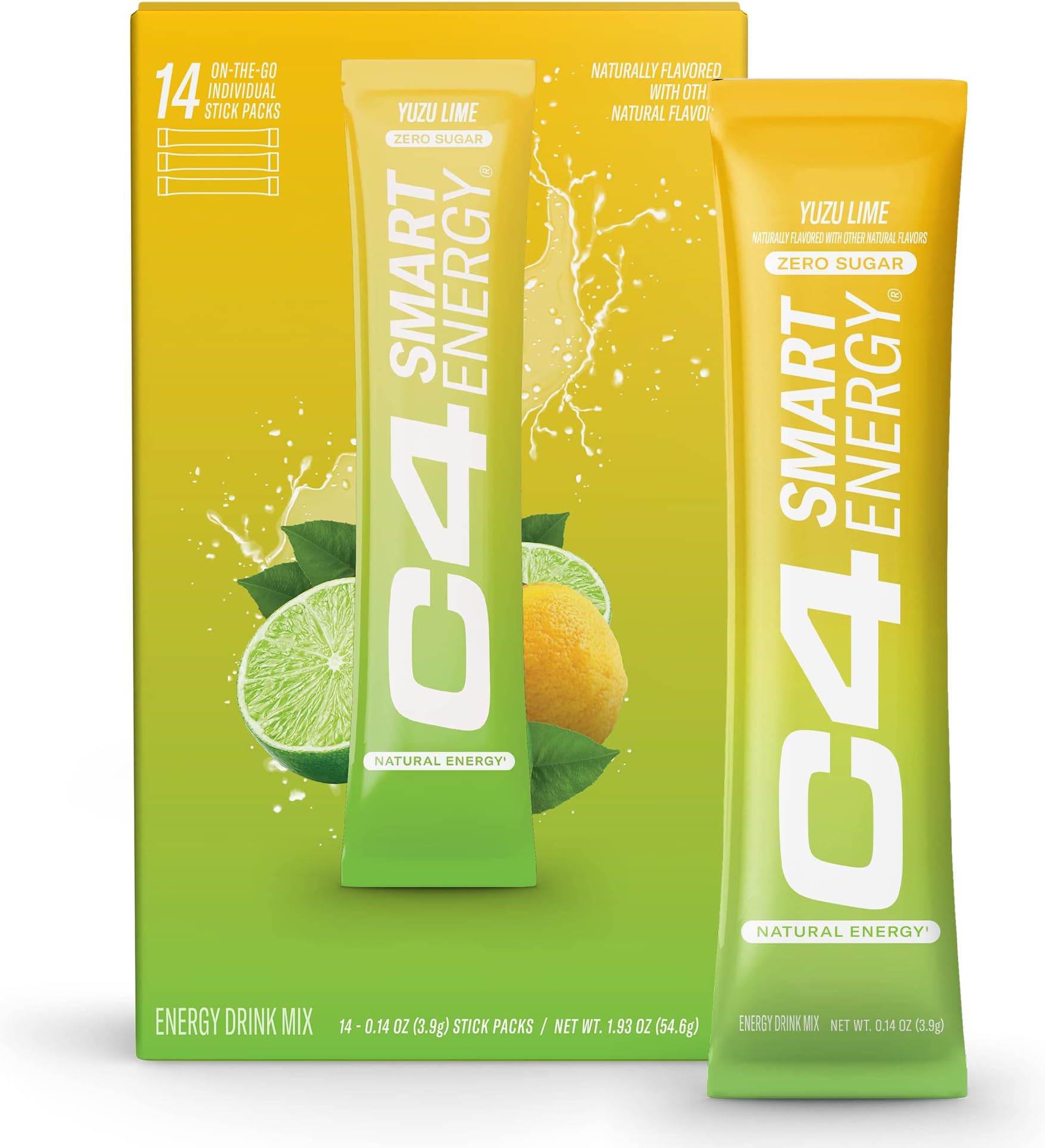 Amazon.com: C4 Smart Energy Powder Stick Packs - Sugar Free Performance ...