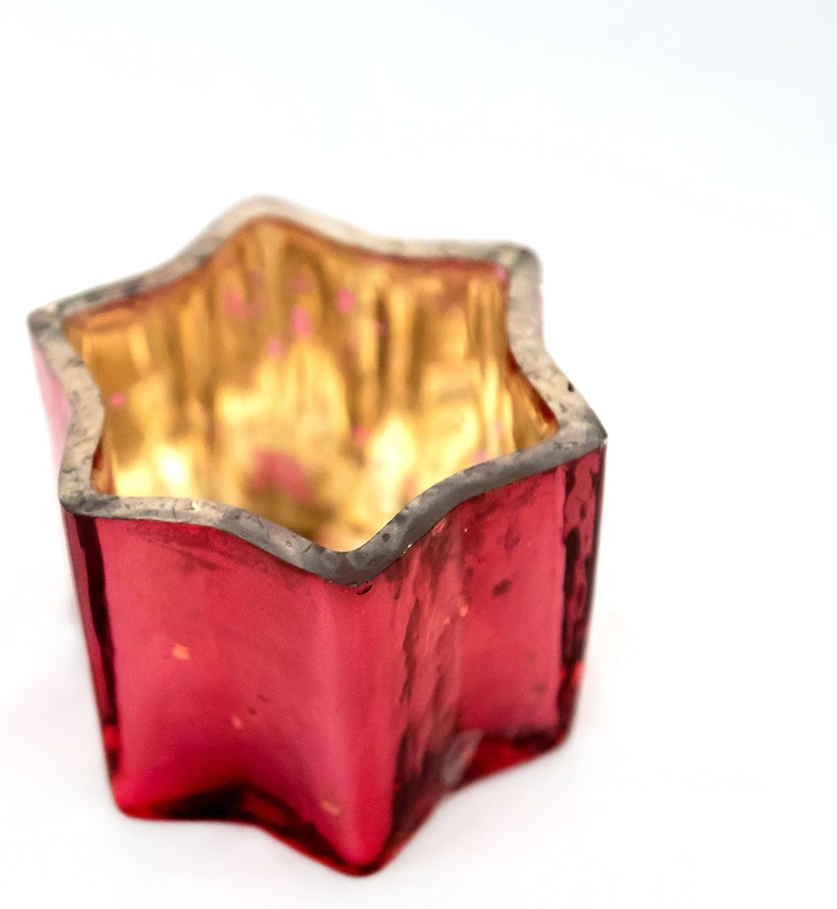 Amazon.com: Insideretail Mercury Glass Star Tea Light Holders-with ...