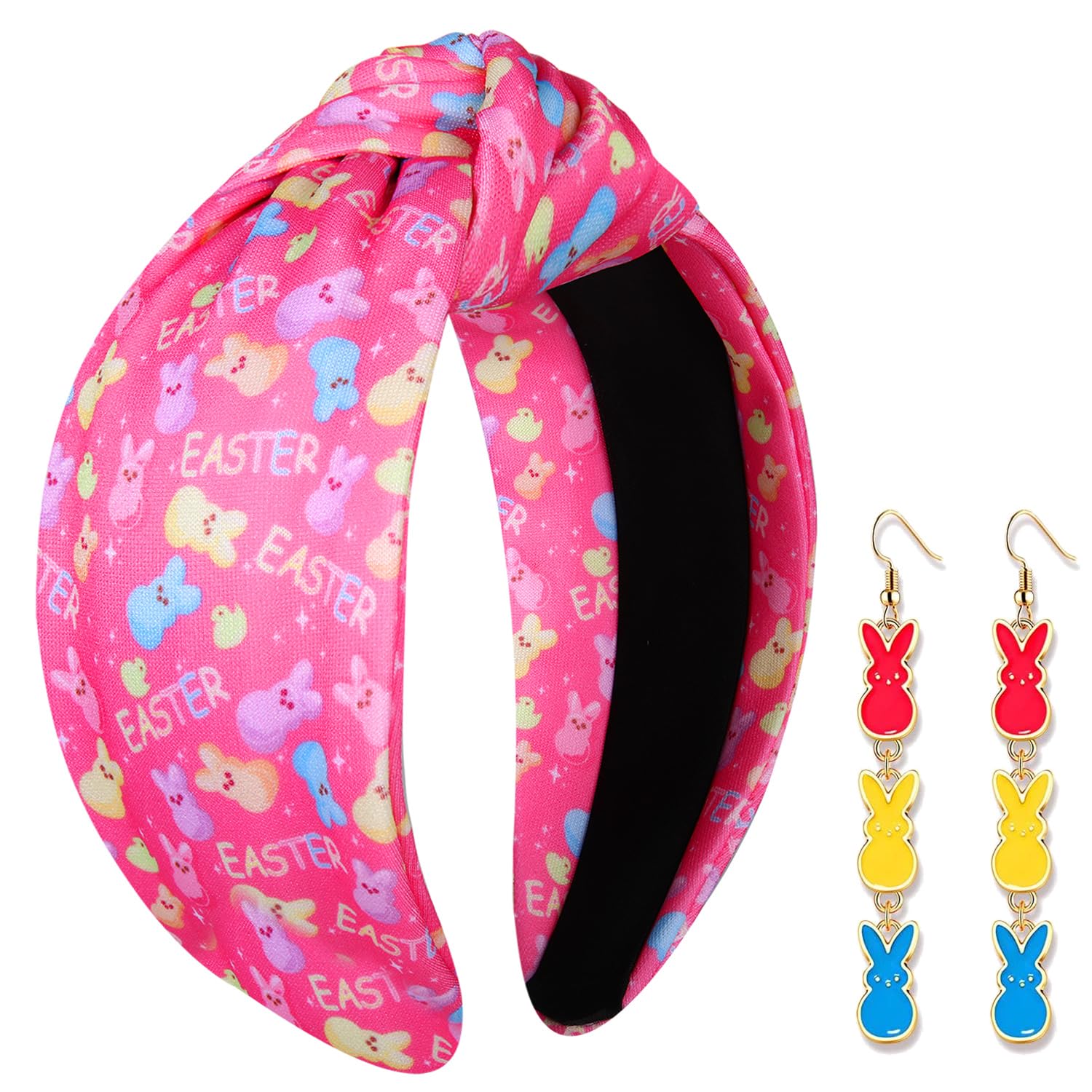 Amazon.com : PHALIN Easter Headband for Women Beaded Bunny Knotted ...