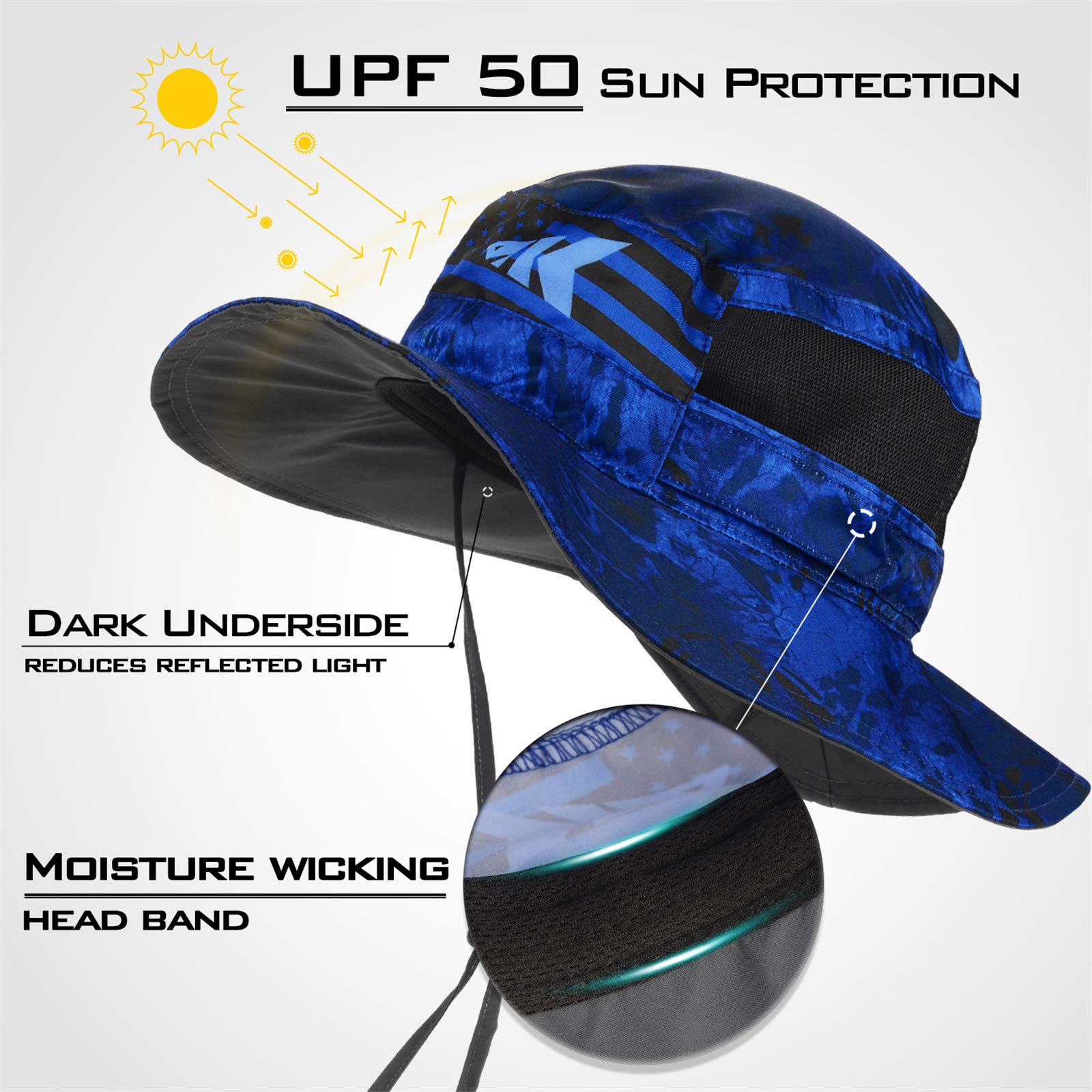Snapklik.com : KastKing Sol Armis UPF 50 Boonie Hat - Sun Protection Hat