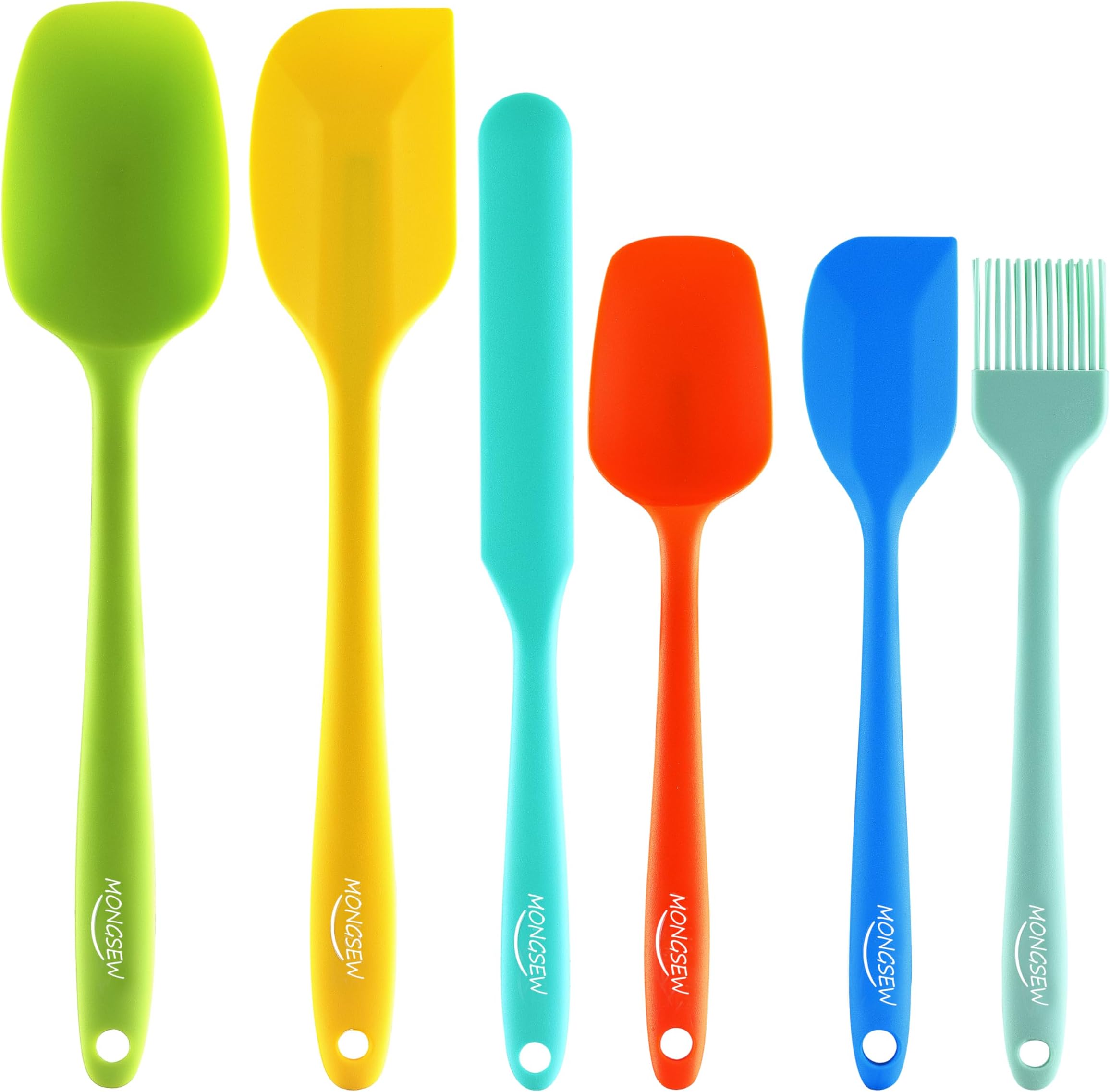 Amazon.com: Silicone Spatula Set,Utensils for Cooking Baking Mixing ...