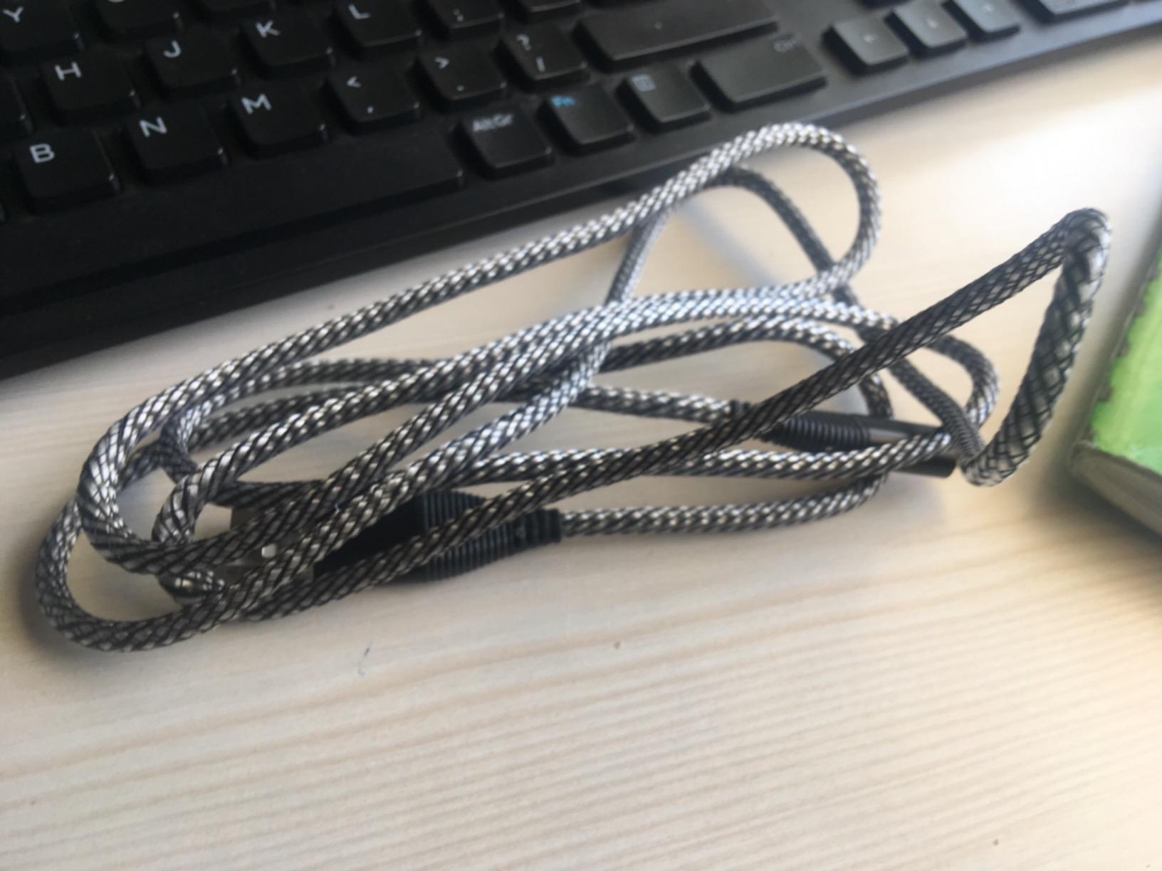 TAAR Rugged Premium TPR Type C Nylon Braided Data Cable - 4.92 Feet (1. ...