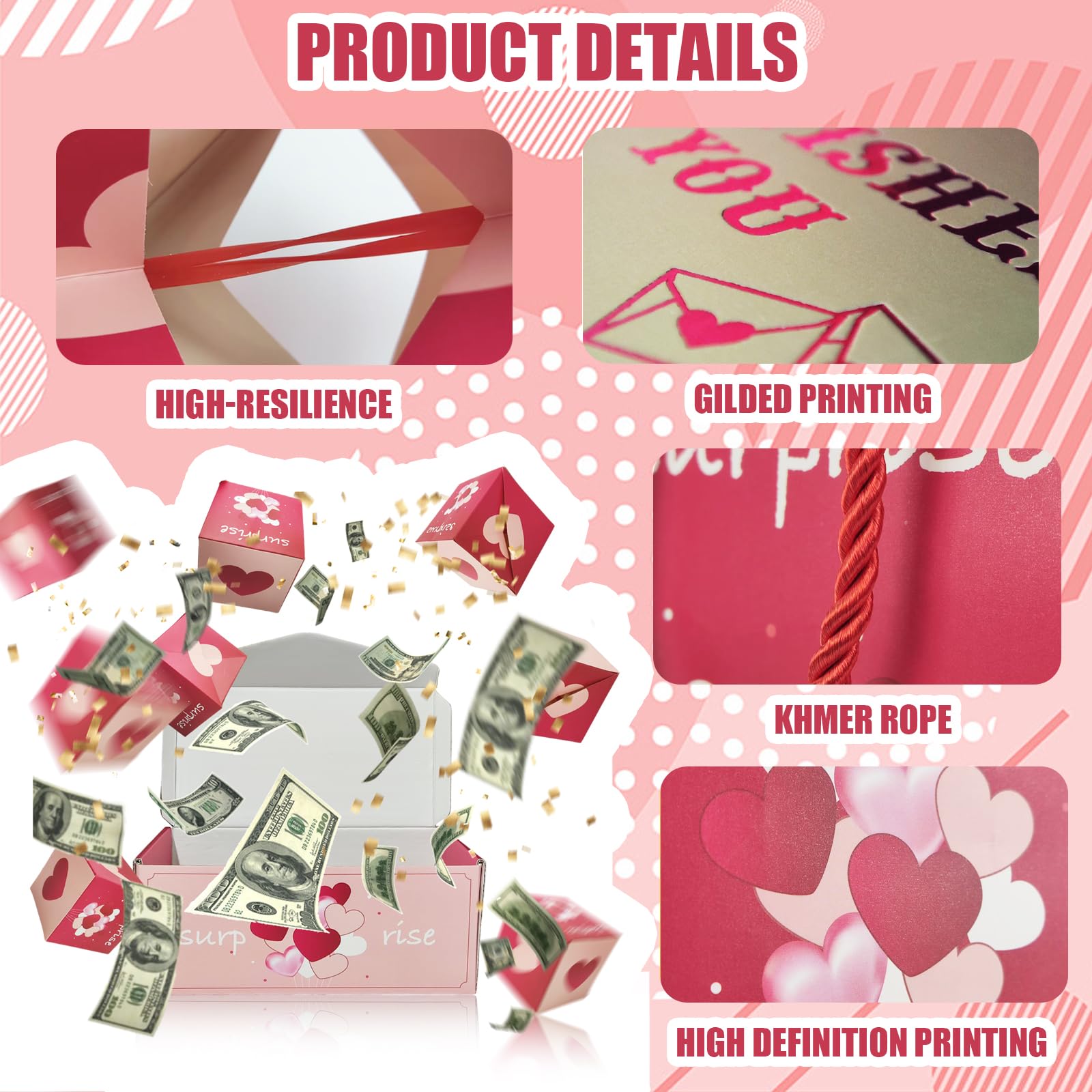 Snapklik.com : POUYRBA Surprise Gift Box Explosion For Money, Birthday ...