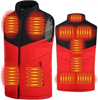Amazon | [GOODDAYS] 電熱ベスト 電熱ジャケット 加熱ベスト 11つヒーター 防寒服 軽量 USB給電式 アウター バイク 男女兼用 立襟 通勤通学 速暖 ゴルフ アウトドア ...