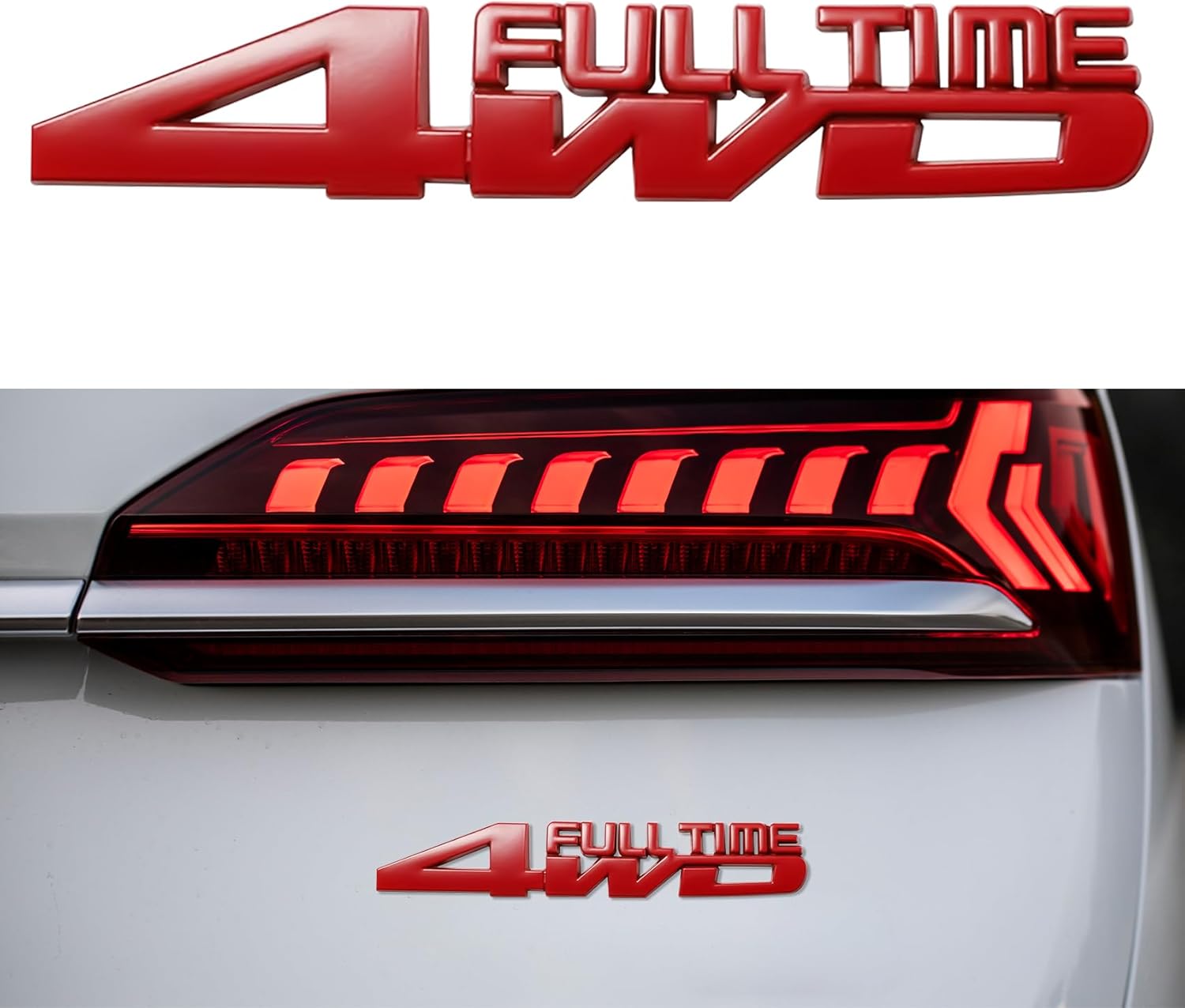 4x4 Emblem Sticker, Metal Car Emblems, 3D Fender Badge Decal Car ...