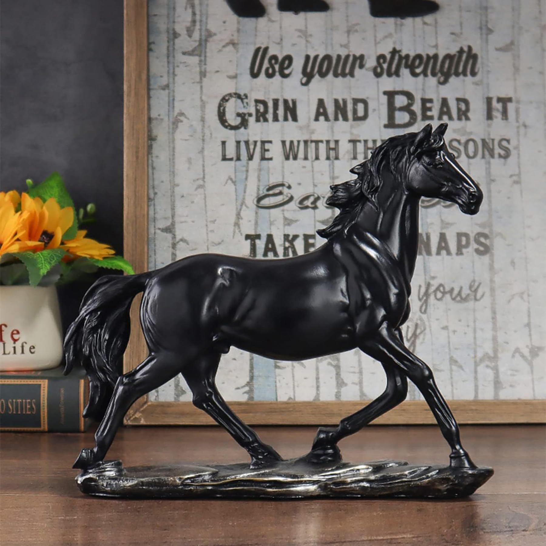 Snapklik.com : HWHDJ Horse Statues, Art Figurine Decorative Sculpture ...