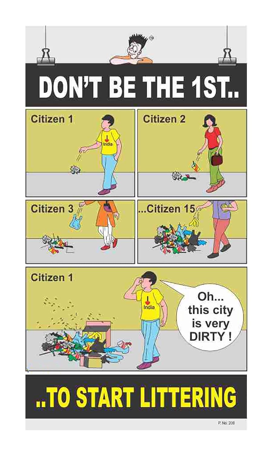 Posterkart Environmental Awareness Poster - Littering, 66 cm x 36 cm x ...