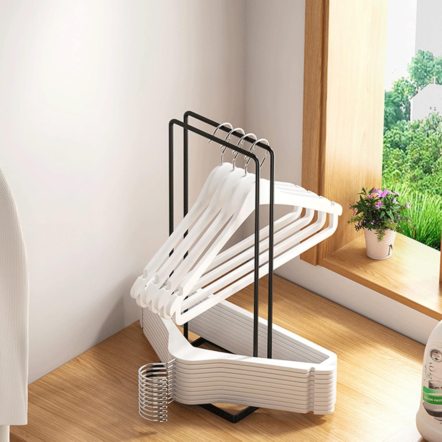 Hanger Organizer Detachable Clothes Hanger Stacker Rack Metal Hanger ...