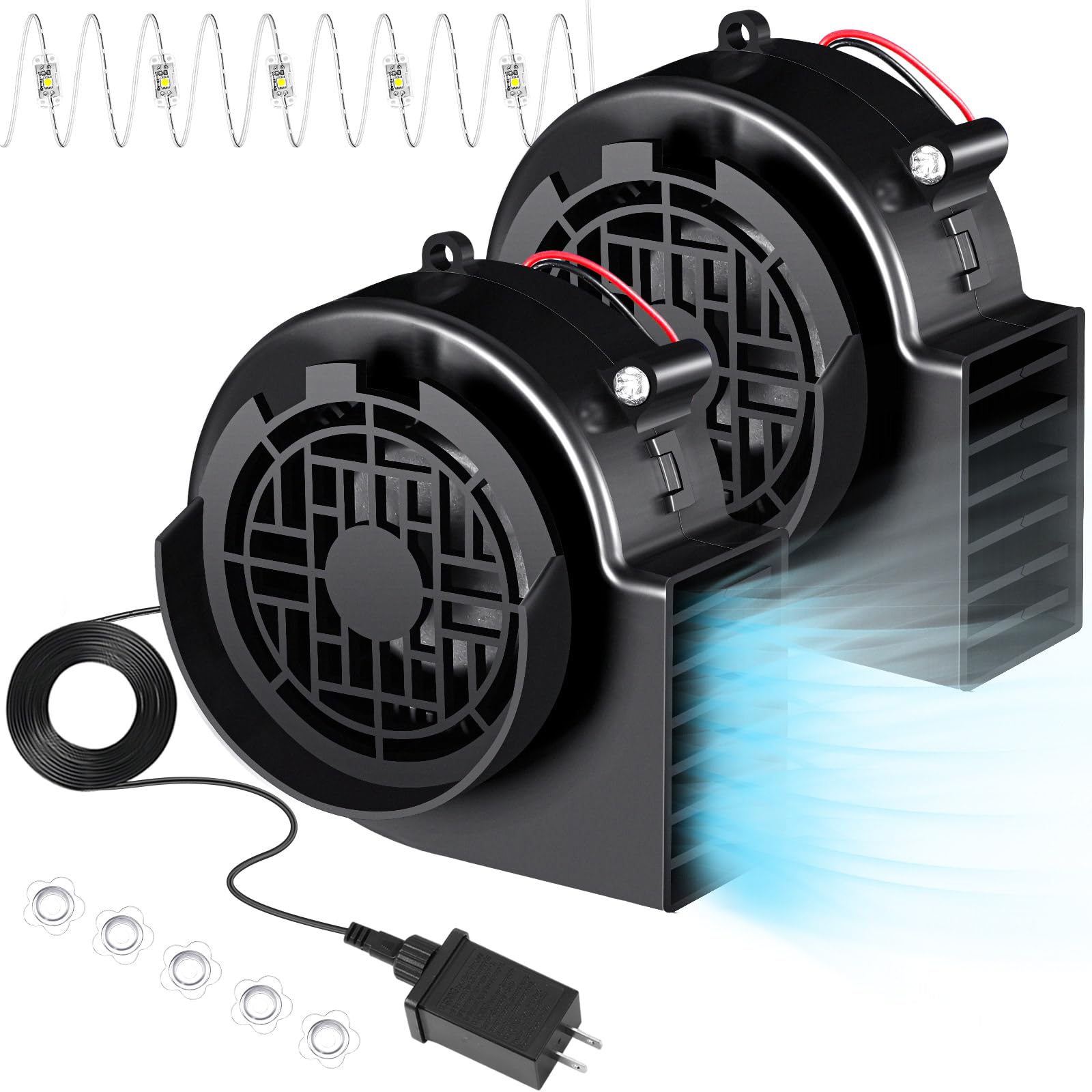 Amazon.com: Ceenna 2 Pcs Replacement Air Blower for Inflatables, 12V 1 ...