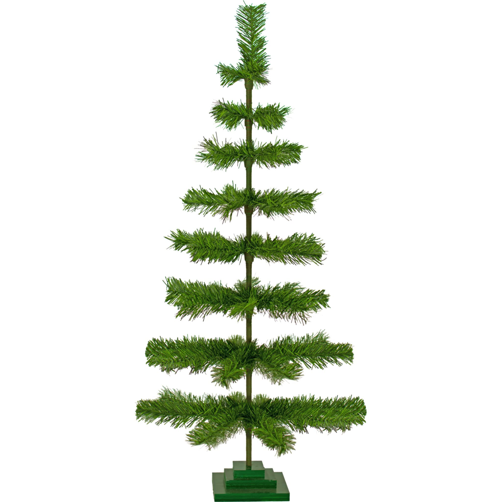 Amazon.com: 48" Alpine Green Tinsel Christmas Tree, Indoor Outdoor ...