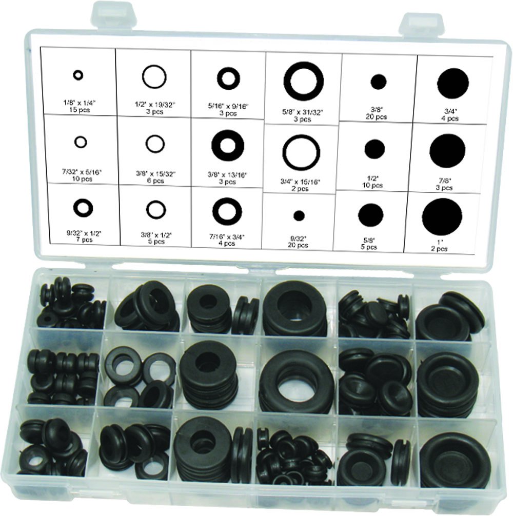 Amazon.com: Swordfish 21010-125pc Rubber Grommet Assortment ...