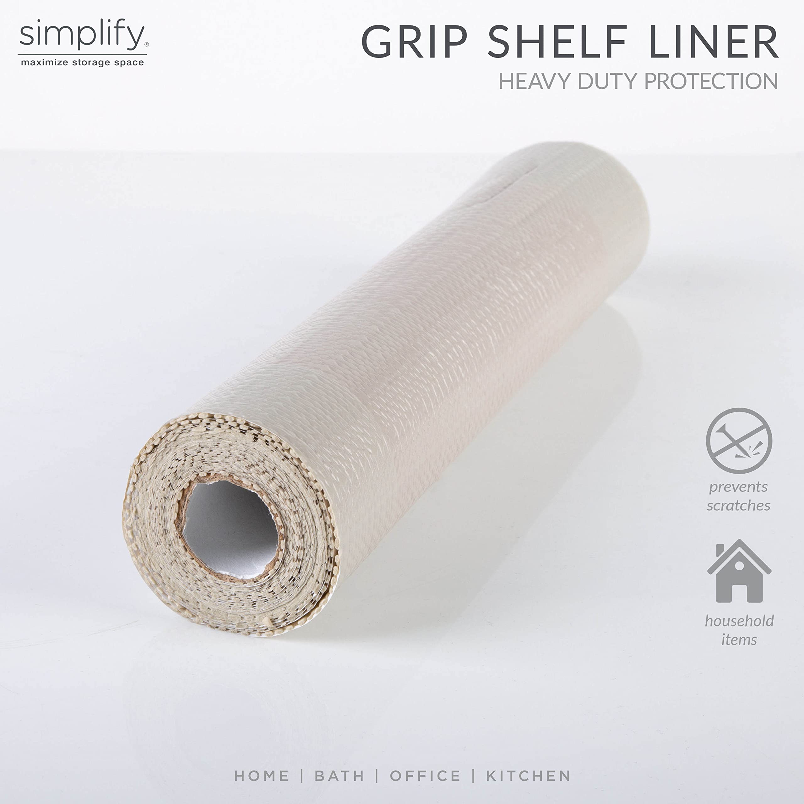Snapklik.com : Non-Adhesive Smooth Top Grip Liner Shelf Countertops ...
