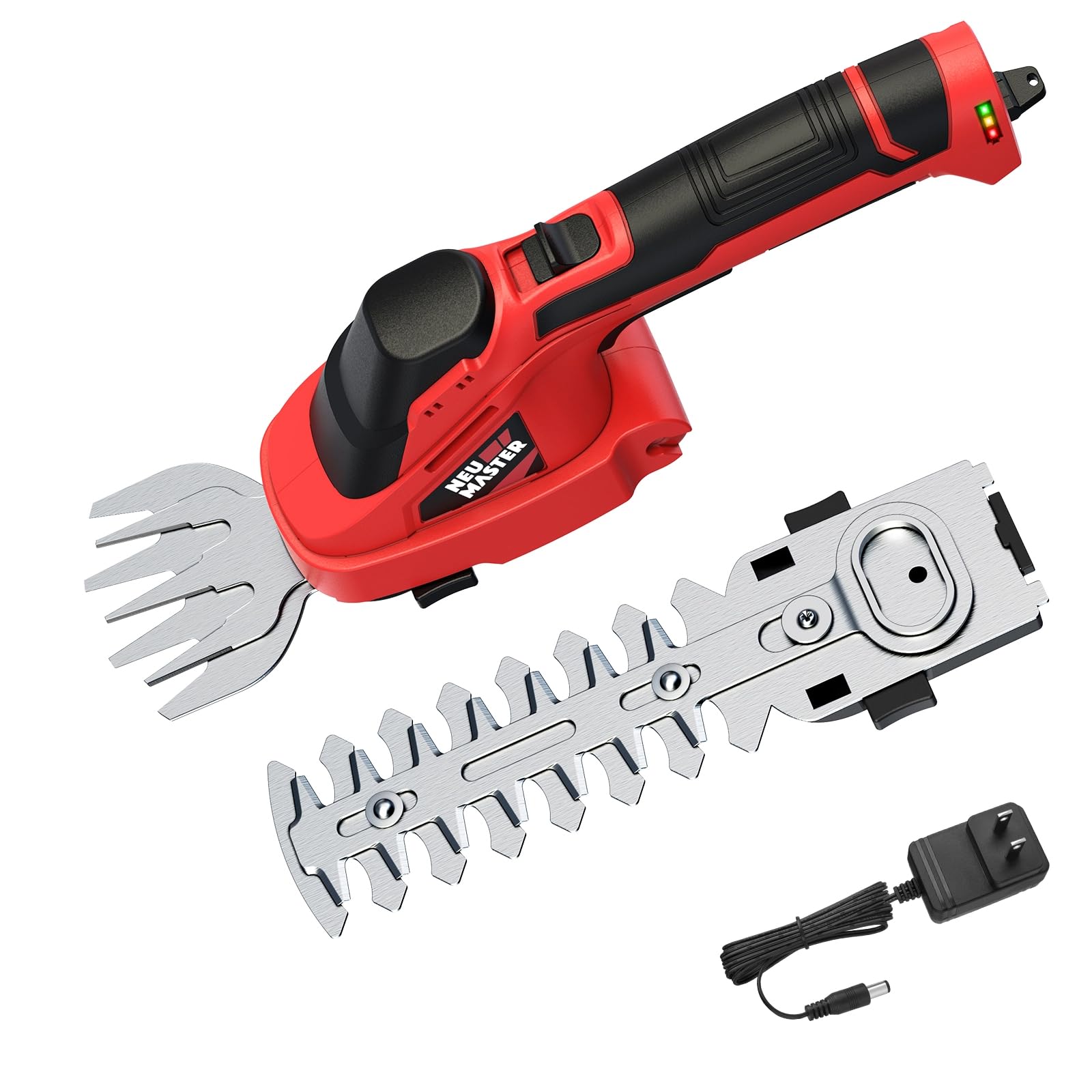 Snapklik.com : NEU MASTER Cordless Grass Shears, 2-in-1 Hedge Trimmer ...