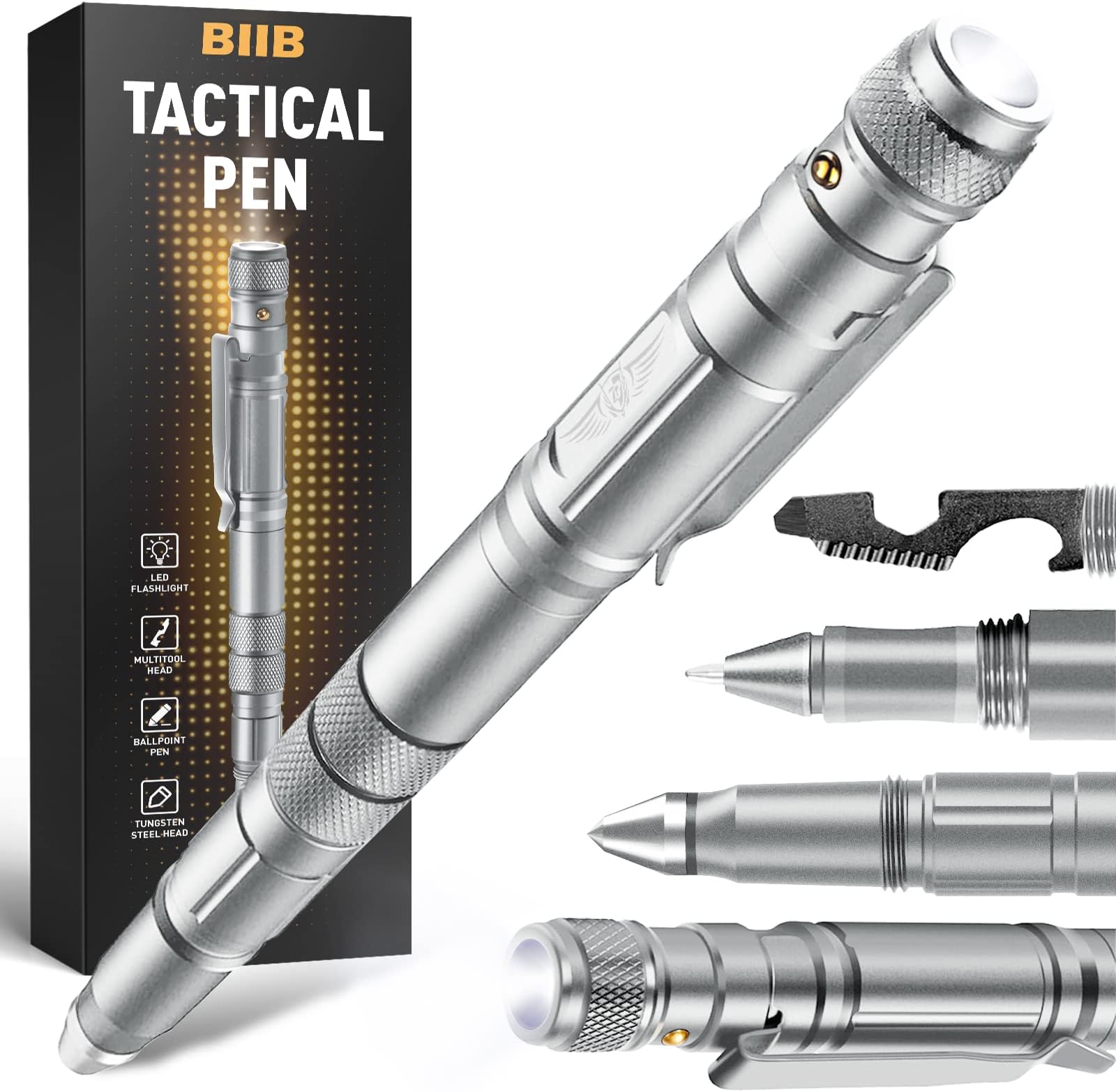 BIIB Geschenke für Männer, Taktischer Stift Multitool Gadgets für ...
