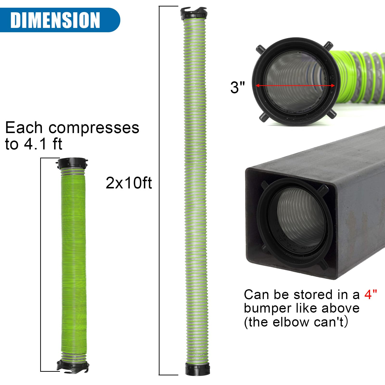 Snapklik.com : OUTPRIZE 20FT RV Sewer Hose, Extreme Heavy Duty TPE ...