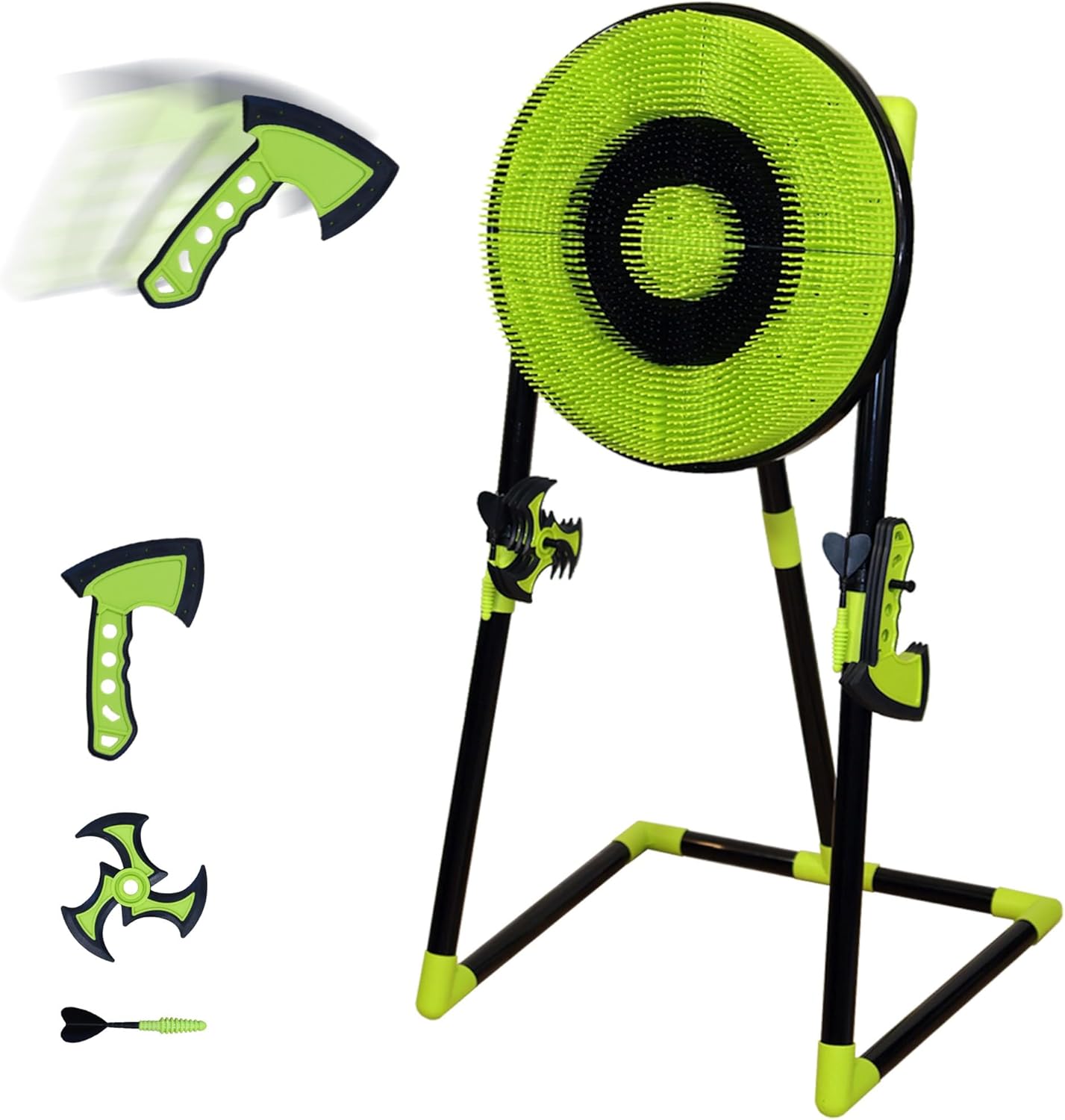 Leeray 3-in-1 Bristle Target Board Game – Axe Throwing Game for ...