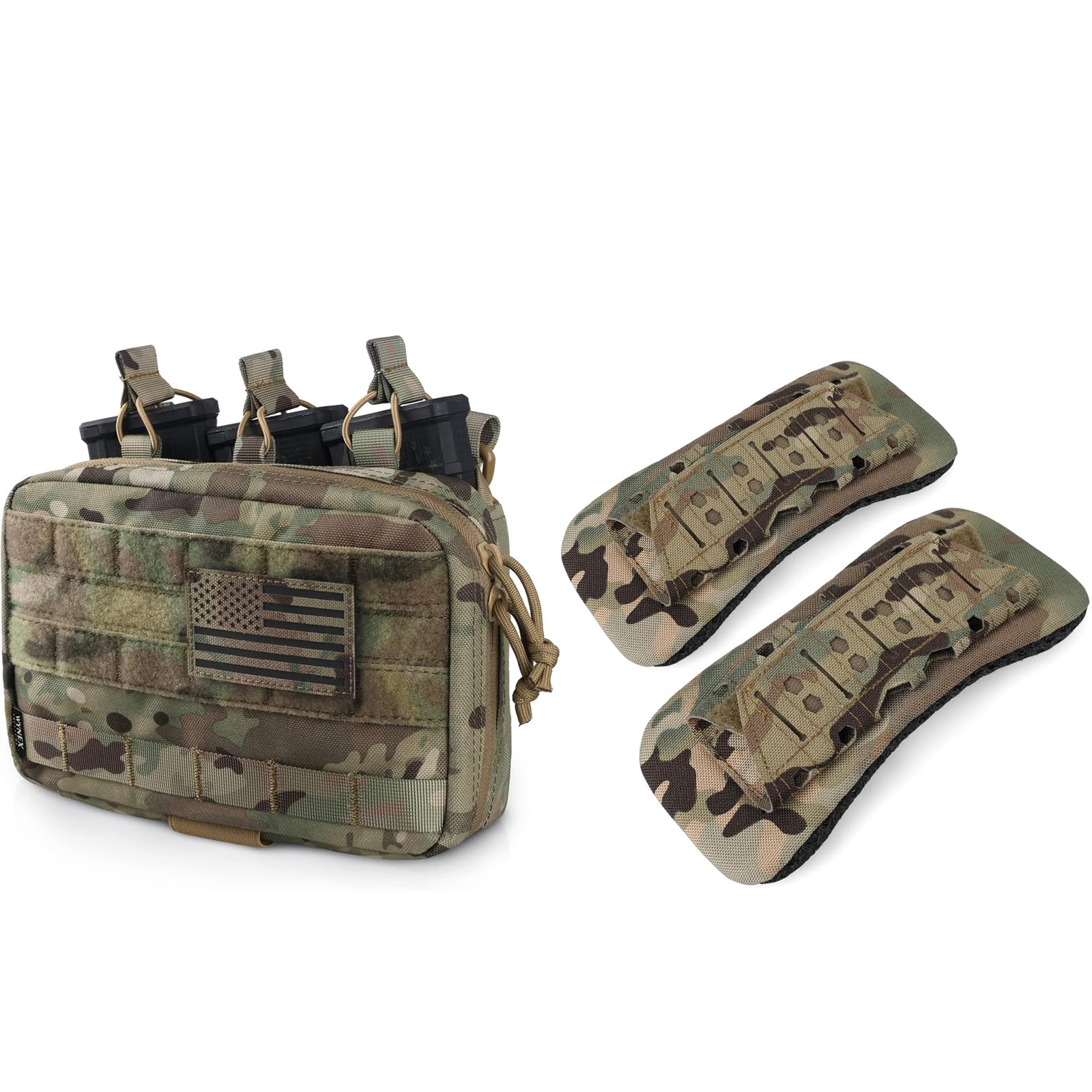 Amazon.com : WYNEX Tactical Mag Admin Pouch, 2 Pack Shoulder Strap Pad ...
