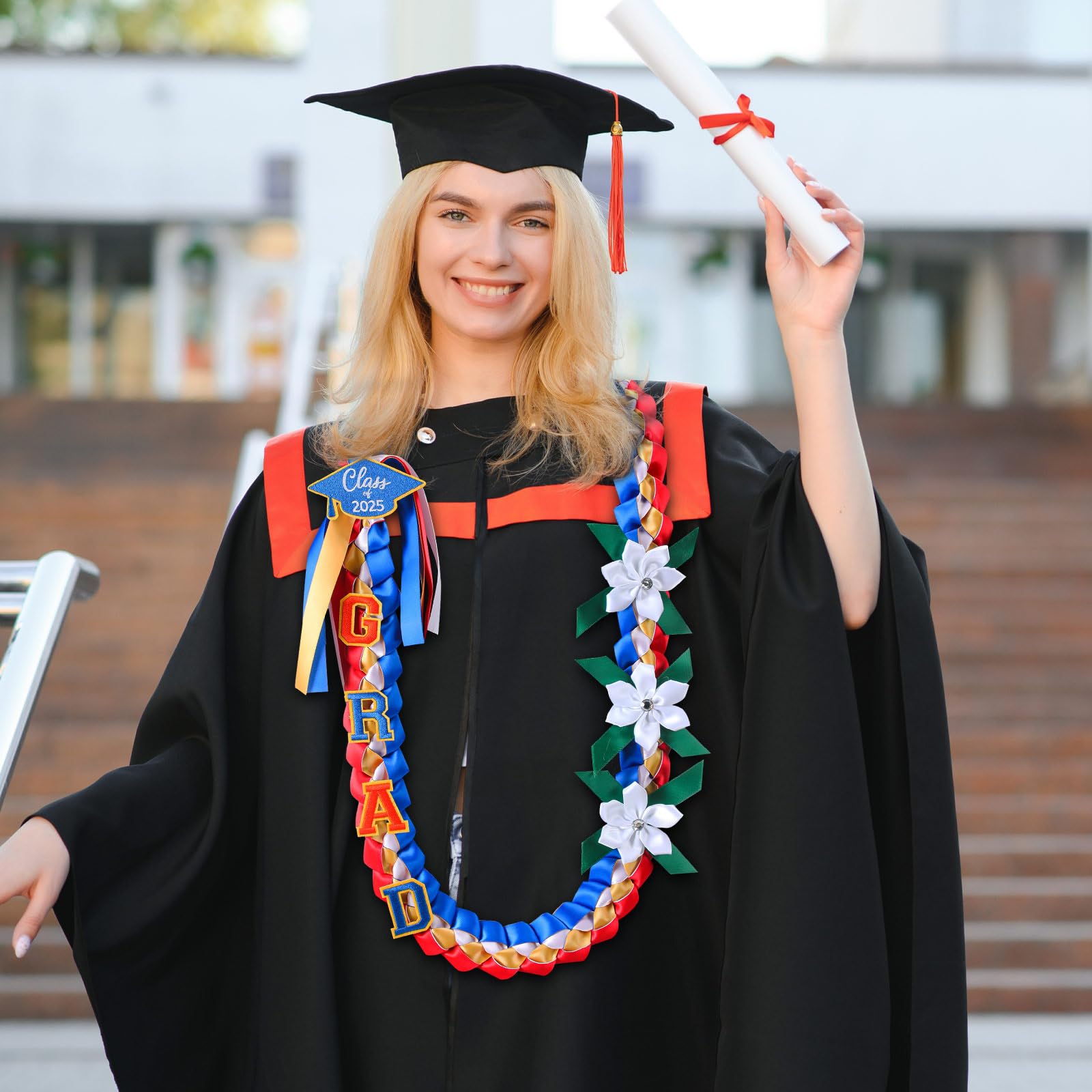 Snapklik.com : 48" Philippines Graduation Leis 2025 Graduation Ribbon ...