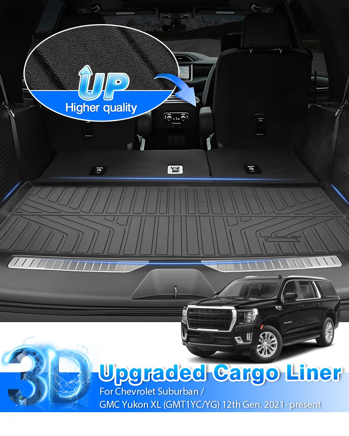 Chevy Suburban Cargo Liner Cargo Liner & Backrest Mat For Chevrolet ...