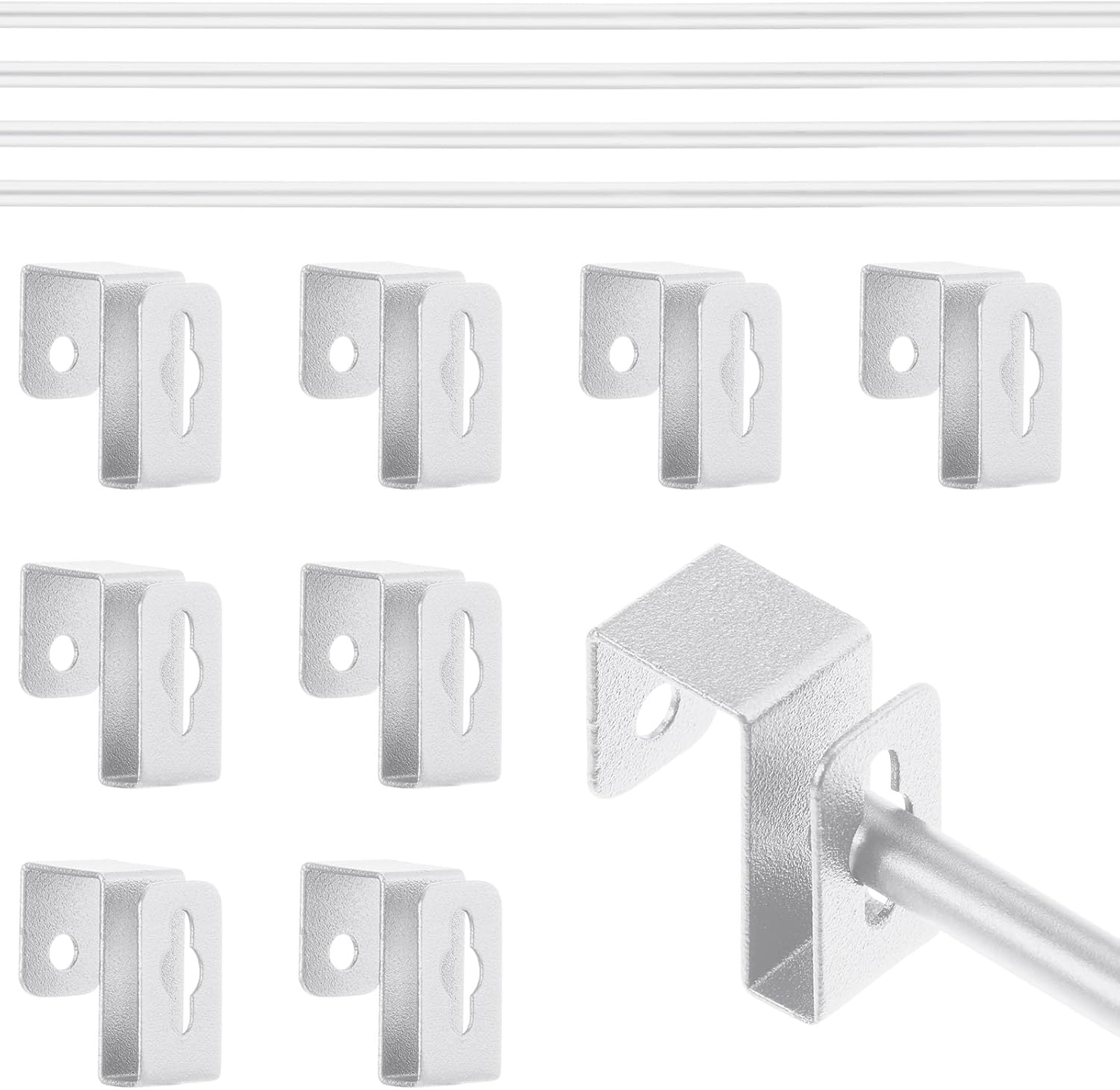 Amazon.com : Trandraft 4 Set 12 Pcs Metal Hanging File Bracket Clips 8 ...