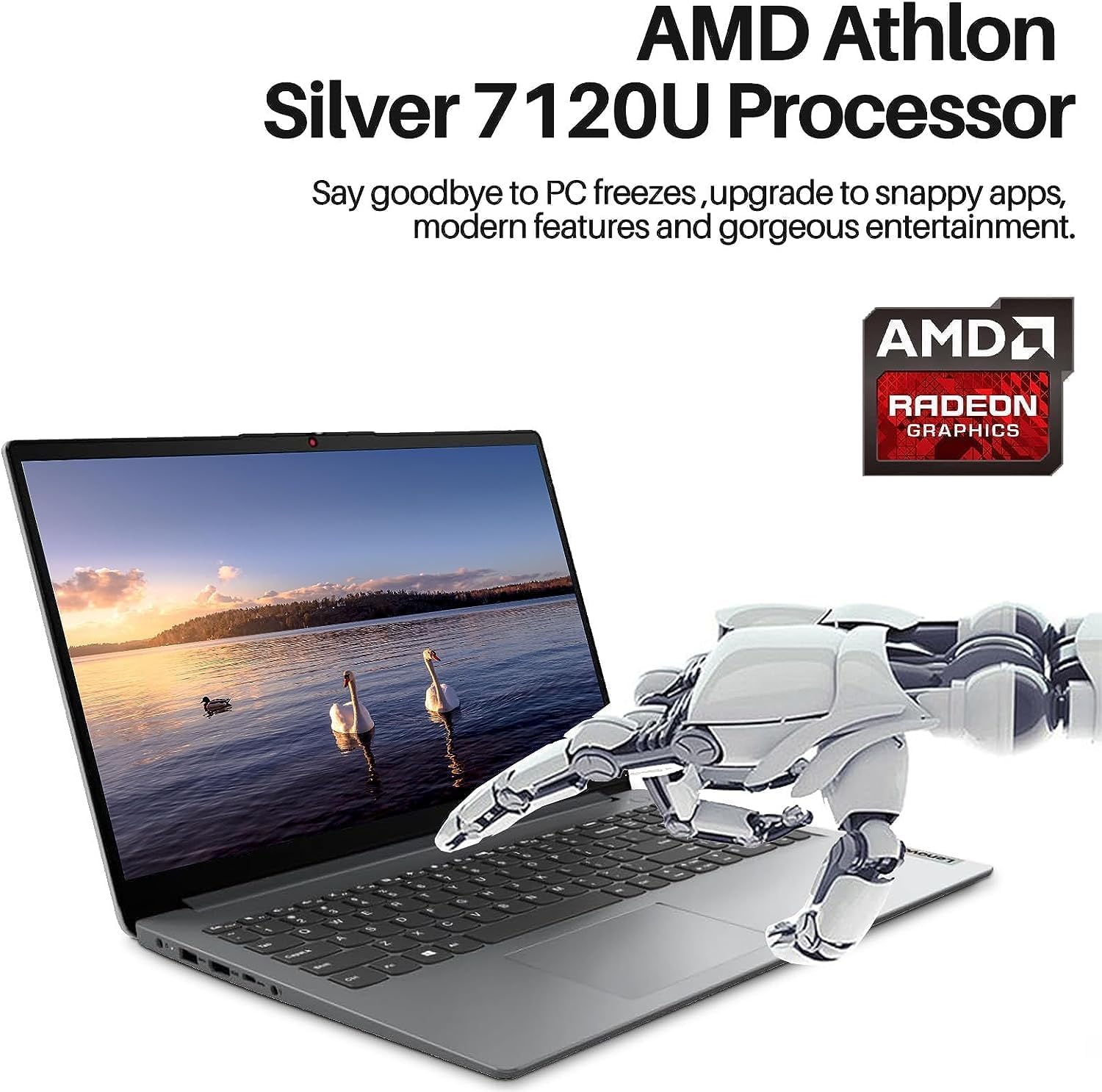 Snapklik.com : 2023 IdeaPad 1 15.6" Laptop, AMD Athlon Silver 7120U ...