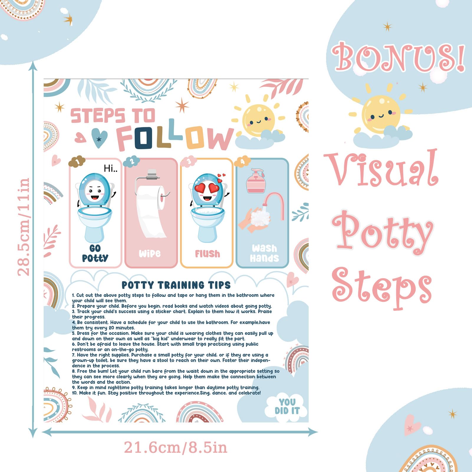Snapklik.com : Bohemian Potty Training Chart - 18 Potty Training ...