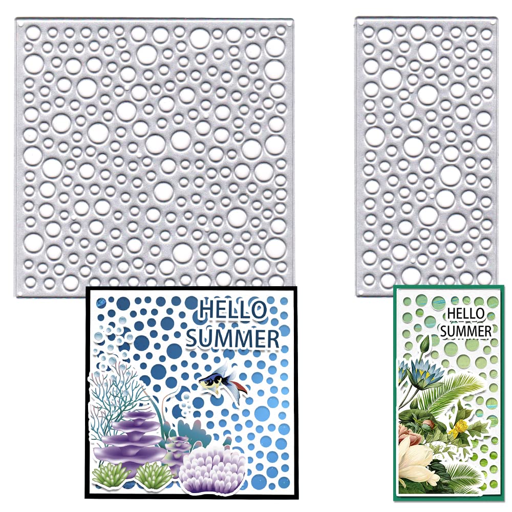 Amazon.com: Hying 2PCS 3D Frame Background Dies for Card Making, Visual ...