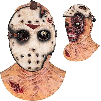 Amazon.com: Pigmiss Mask Halloween Rotten Face Zombie Masks Scary ...