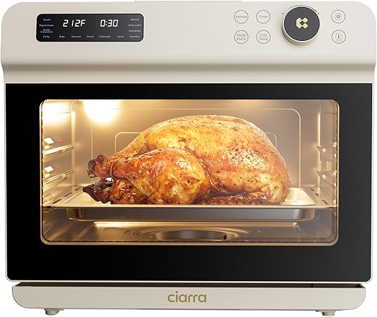 Amazon.com: CIARRA 12-in-1 Countertop Steam Oven with Air Fryer, 25.4QT ...
