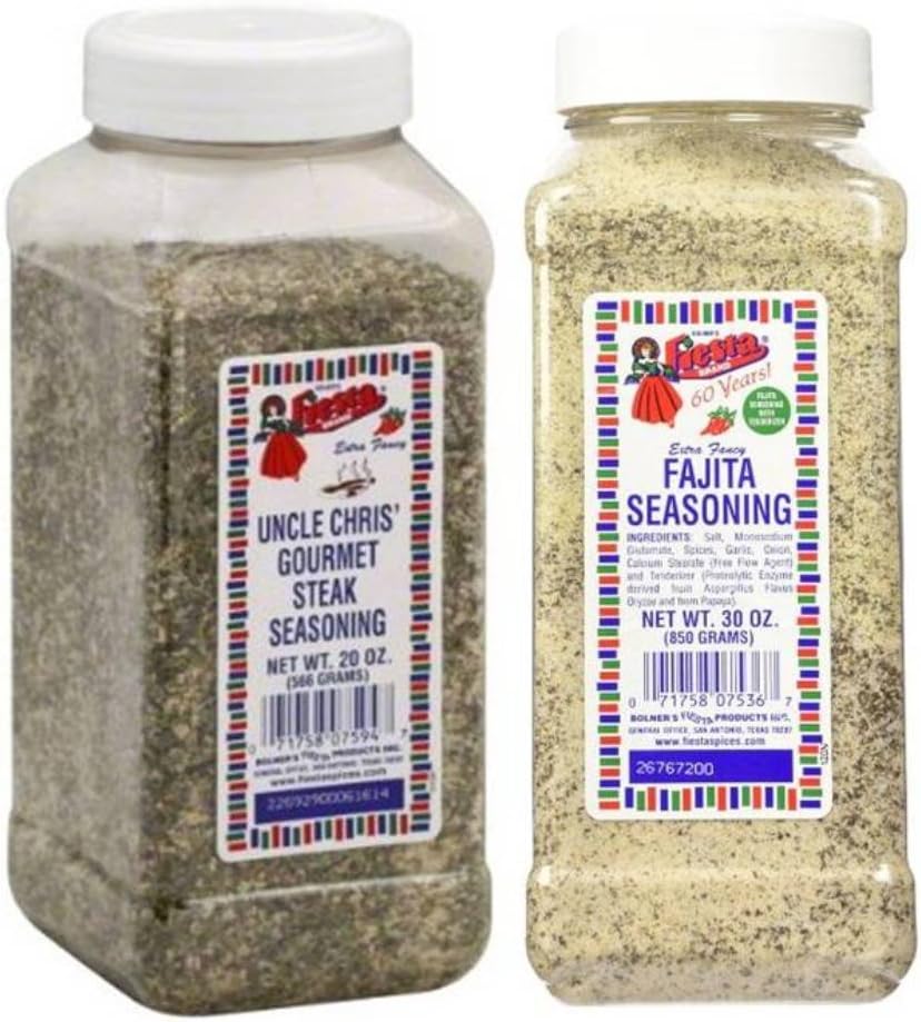 Amazon.com : Bolner's Fiesta Uncle Chris Gourmet Steak Seasoning, 20 ...