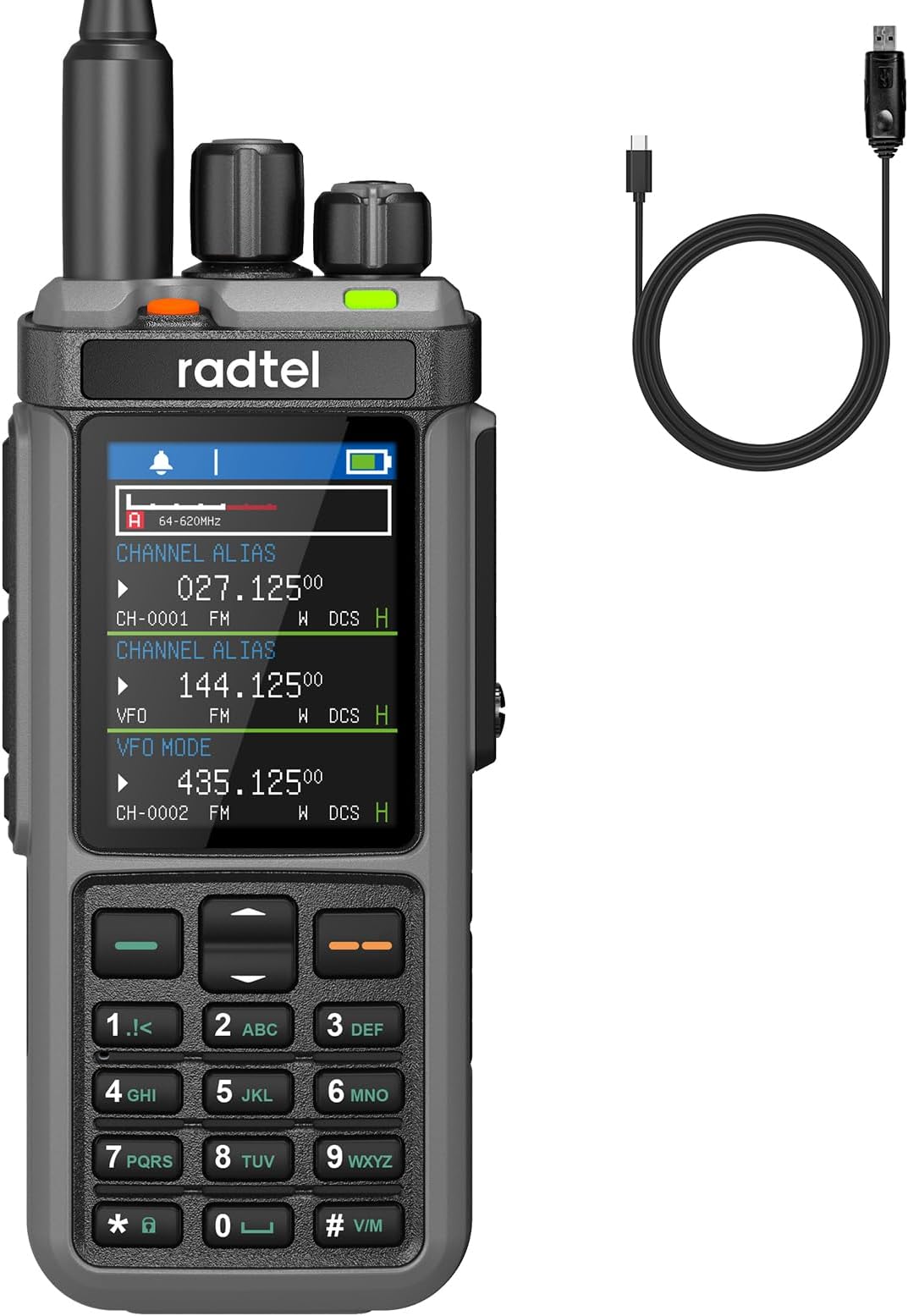Amazon.com: Radtel RT-880 Walkie Talkie 10W Radio portátil de jamón 1024 canales HF CB SSB Rx ...
