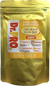 Amazon | dr.pro. ベビーミルクスーパーIGP 幼猫用 100g | 箱らだ～ていく | 猫用ミルク 通販