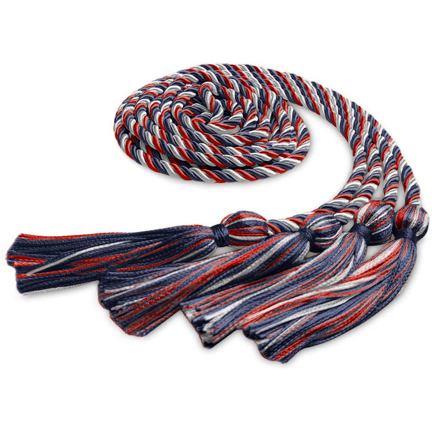 Amazon.com: Endea Graduation Double Honor Cord Three-Color (Navy Blue ...