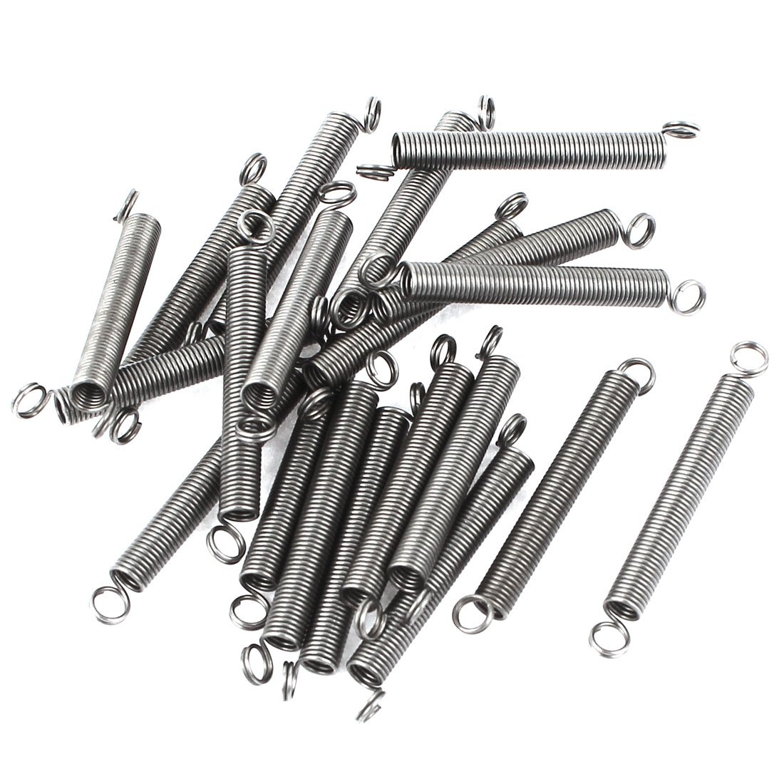 uxcell Extension Spring - 0.45mm Wire Dia, 3.9mm OD, 28mm Free Length ...