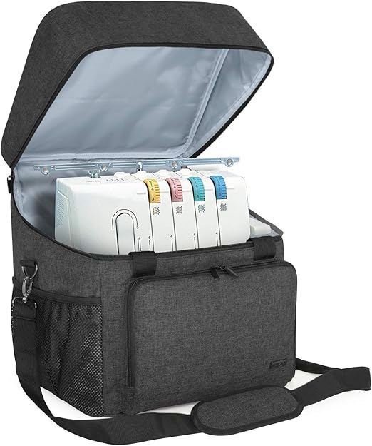 Amazon.com: LUXJA Serger Case for Most Standard Overlock Machines ...