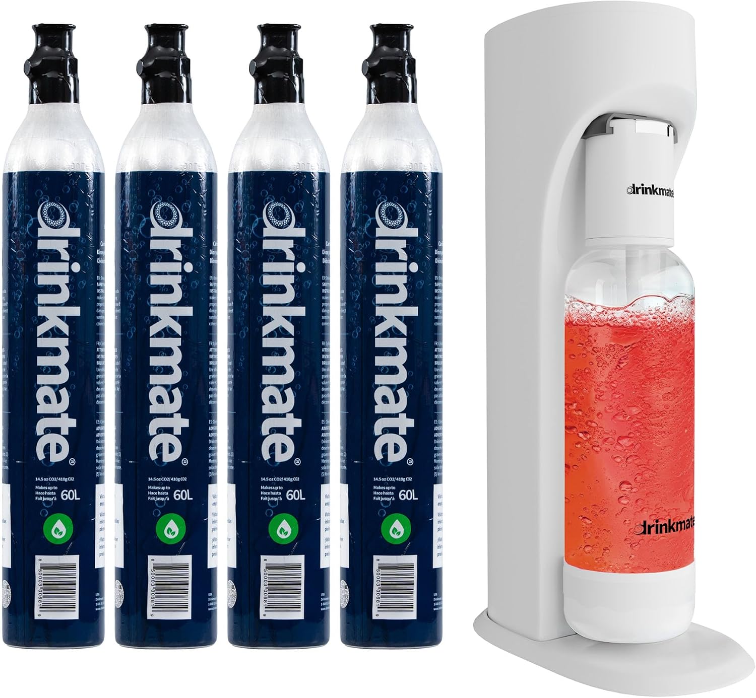 Amazon.com: Drinkmate OmniFizz Sparkling Beverage Maker CO2 Bundle ...