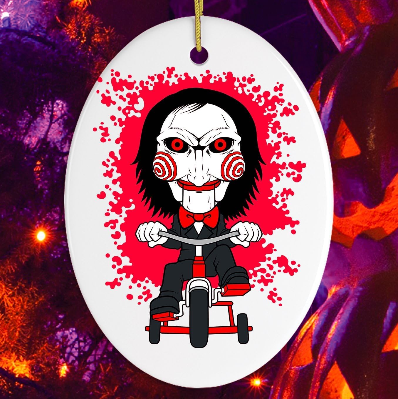 Amazon.com: Horror Movie Fan's Saw-Themed Ornament : Home & Kitchen