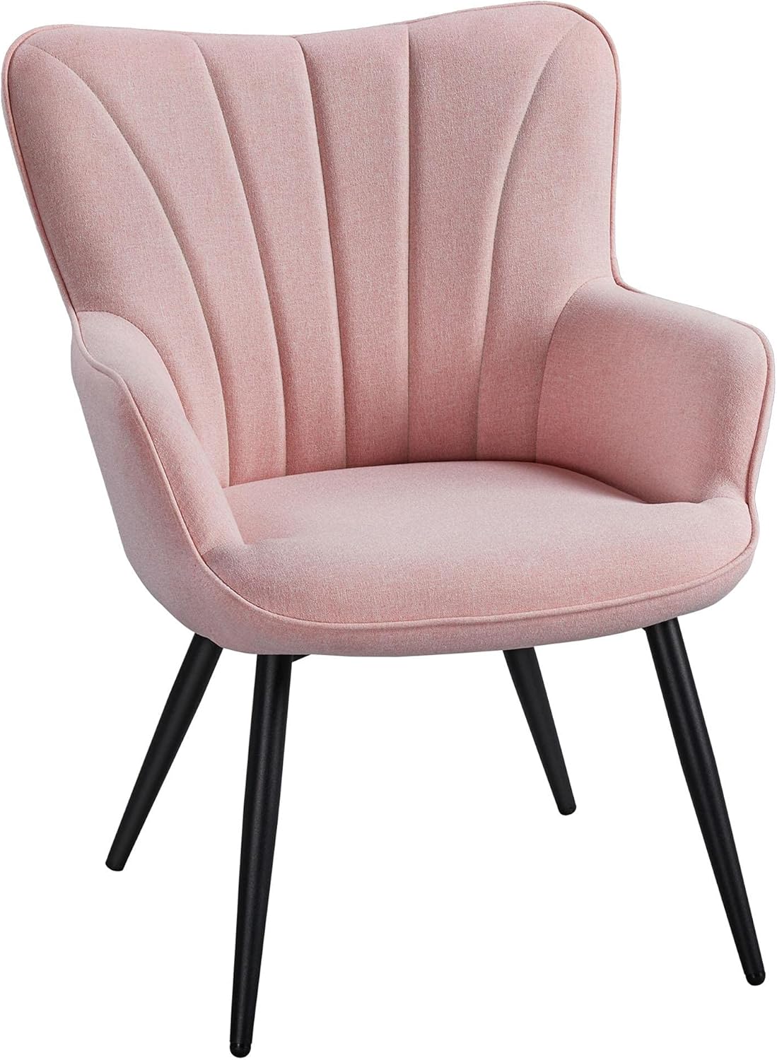 Yaheetech Modern Tub Chair, Linen Fabric Living Room Armchair, Side ...