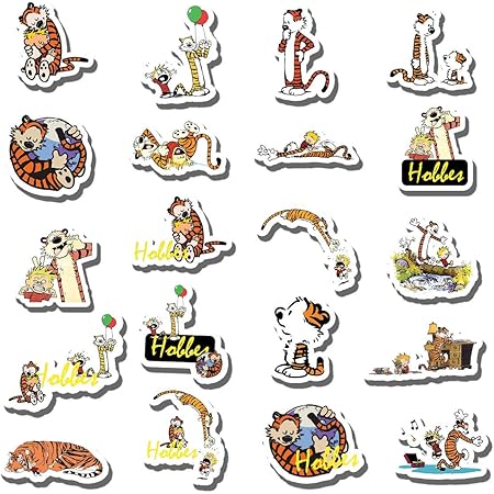 Amazon.com: 50Pcs Calvin and Hobbes Stickers Pack , Funny Cartoon Vinyl ...