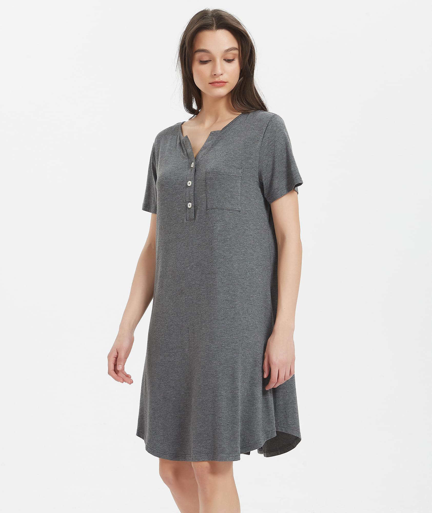 Snapklik.com : Owlivia Short-Sleeve Maternity Dress,Hospital Gown ...