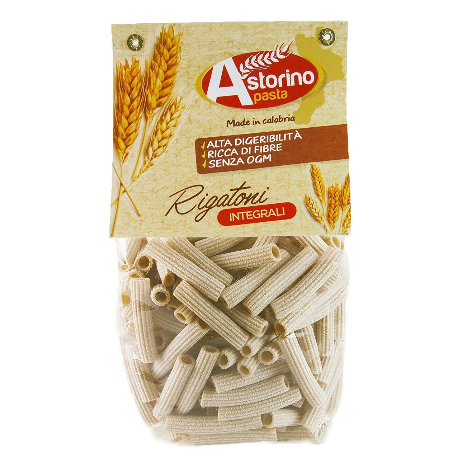 Buy Homemade CALABRIAN Whole Wheat RIGATONI Made with Astorino DURUM ...