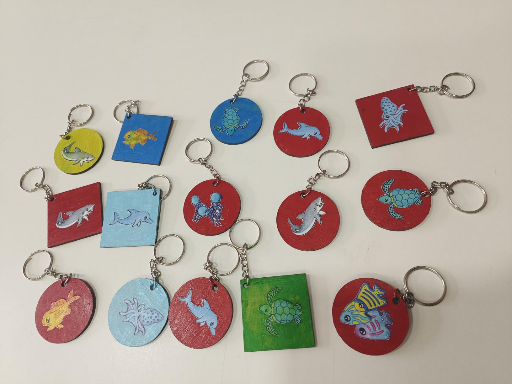 JETAL ART MDF Key Chains Wood Sheet Craft - MDF Plain Circle,Rectangle ...