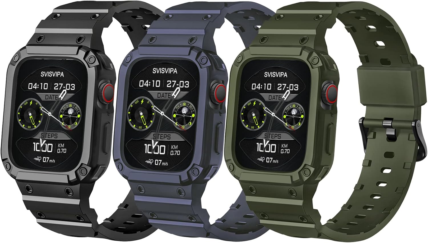 Amazon.com: [3 Pack] GZ GZHISY Band with Case Compatible for Apple ...