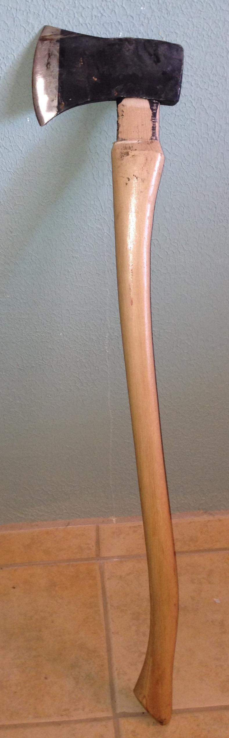 Amazon.com: Ludell 12255 Hickory Wood Handle Axe, Polished and ...