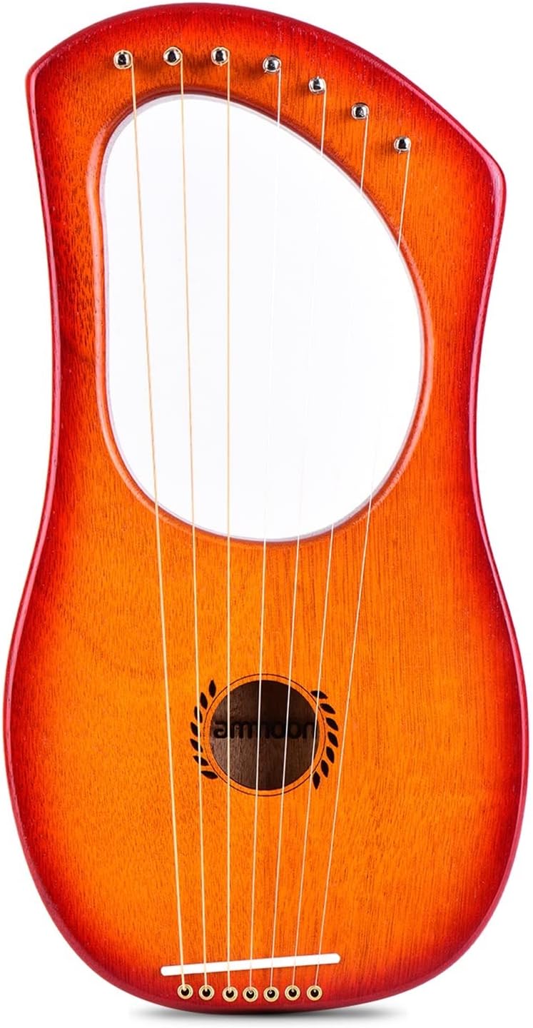 Lyre Harp 7-String Lyre Harp Ancient Style Lyres Wood String Instrument ...